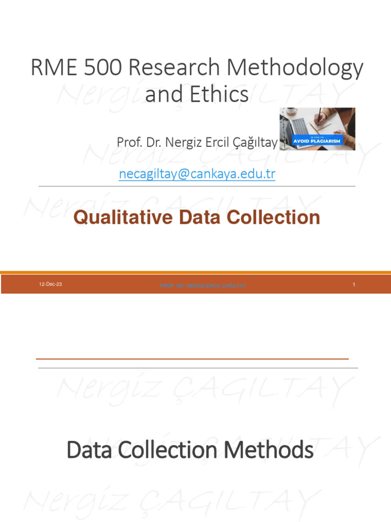 Qualitative - Data Collection Methods | PDF | Qualitative Research | Methodology