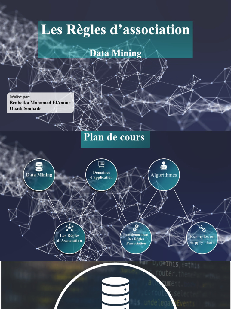 Association Rules Mining Presentation | PDF | Minage des données | Application