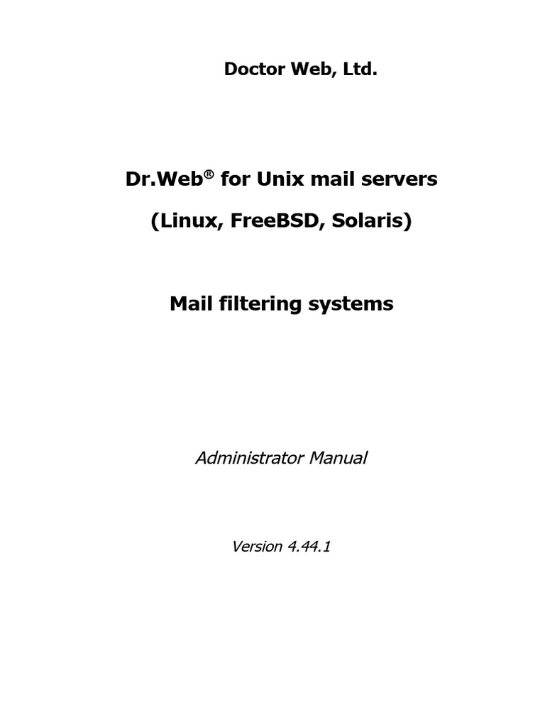 Drweb 444 Maild en | PDF | World Wide Web | Internet & Web