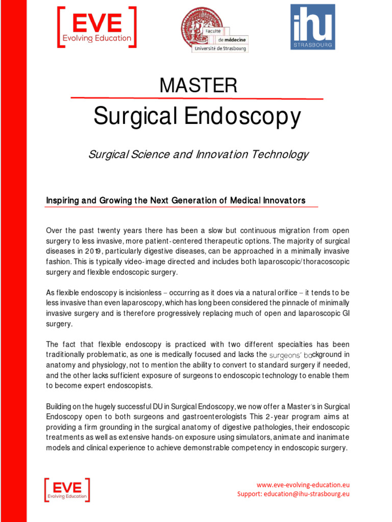 MASTER - Surgical - Endoscopy 23-24 | PDF | Endoscopy | Surgery