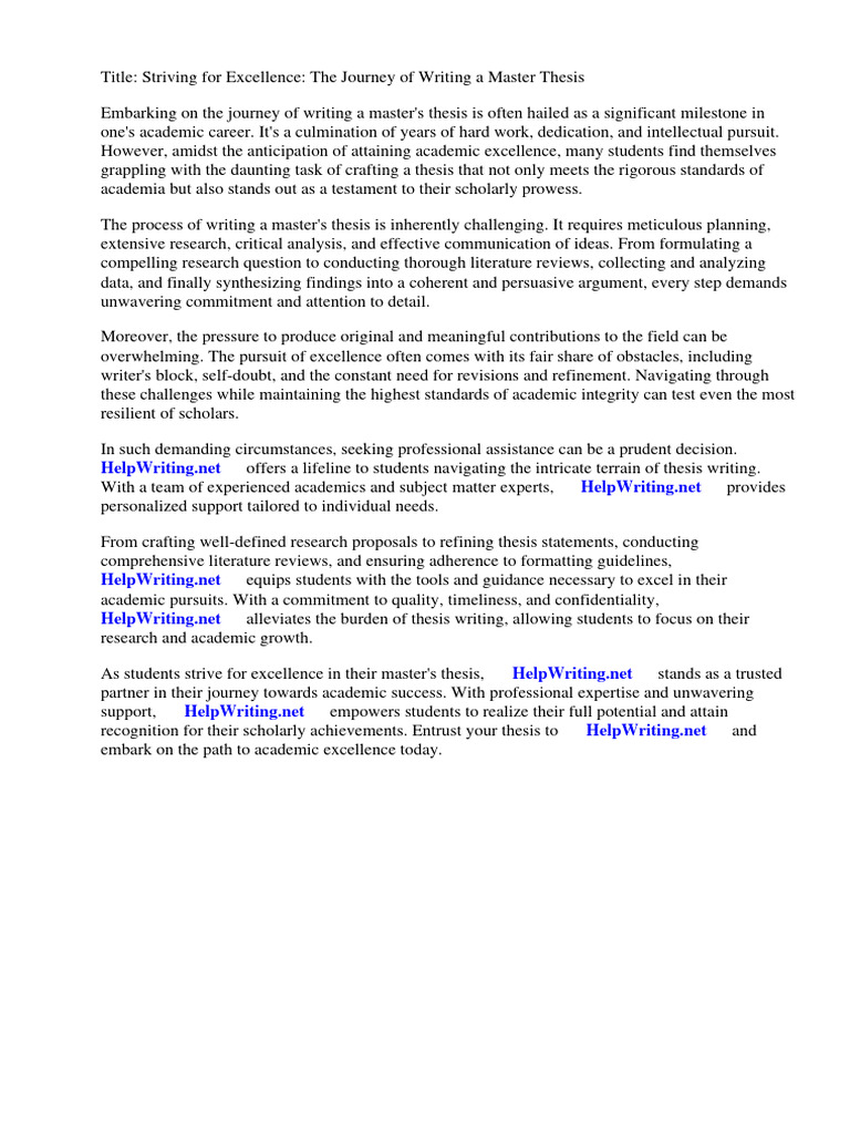 Best Master Thesis Award | PDF | Thesis