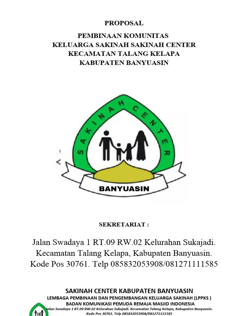 Proposal SC Kecamatan | PDF