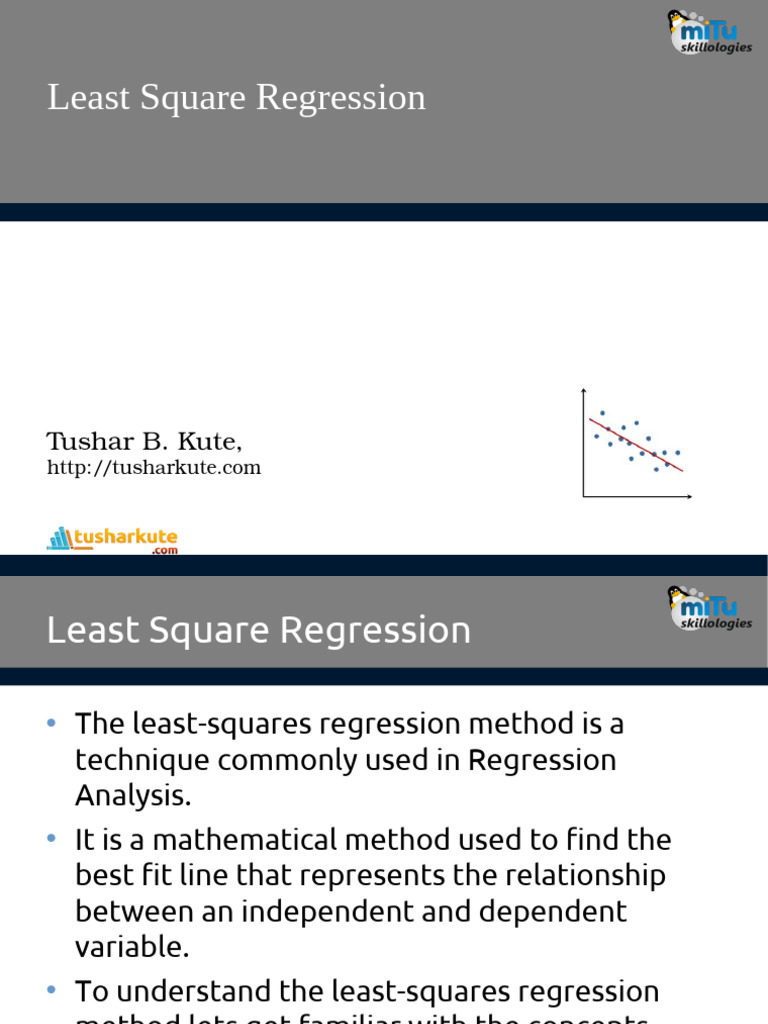 Least Square Regression | PDF | Least Squares | Regression Analysis