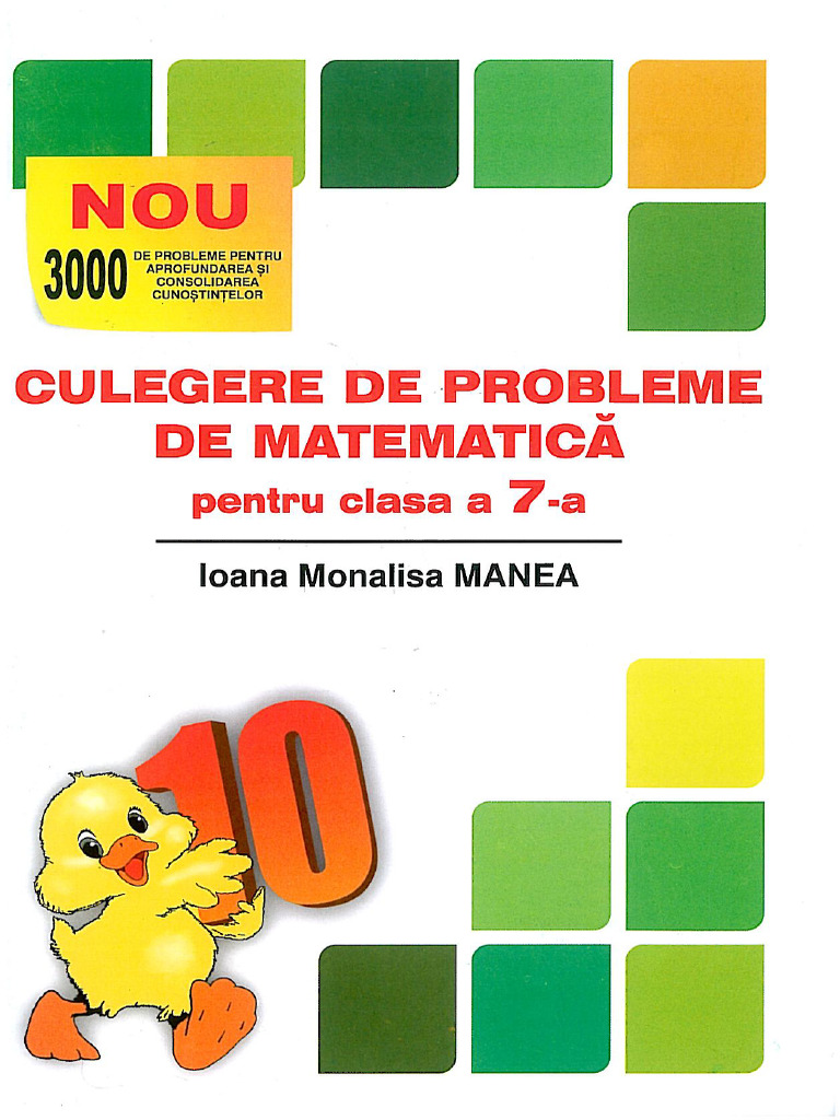 Culegere de Probleme de Matematica Clasa A Vii A PDF | PDF