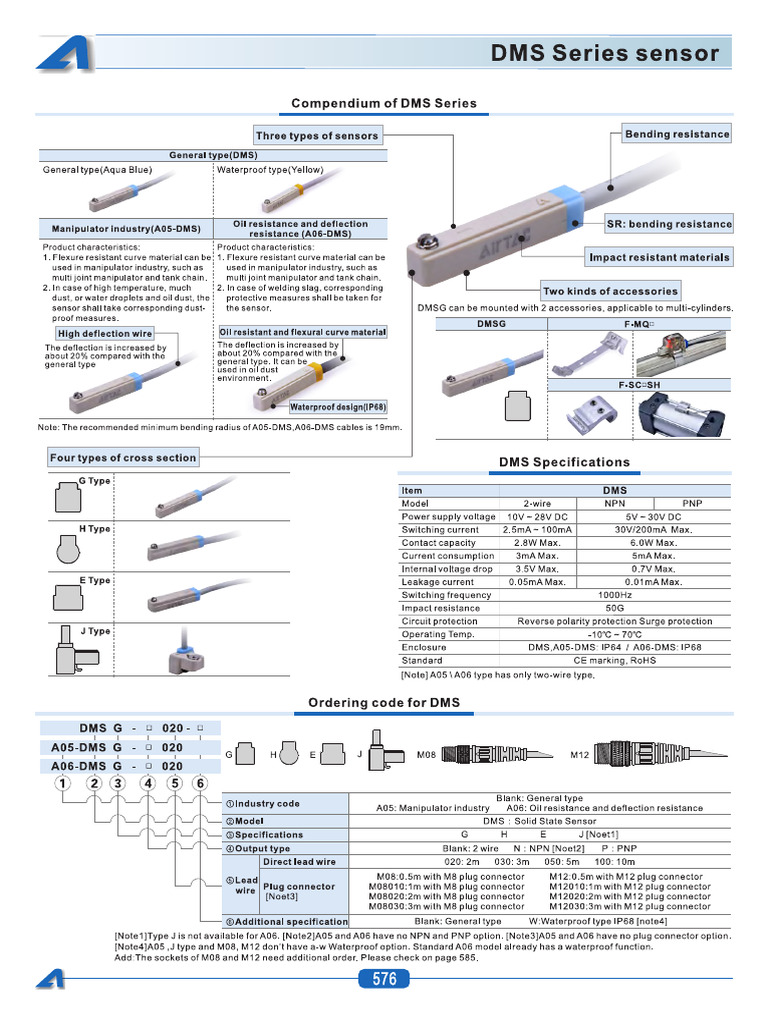 CMS, DMS Series Sensor 202211300257015546 | PDF