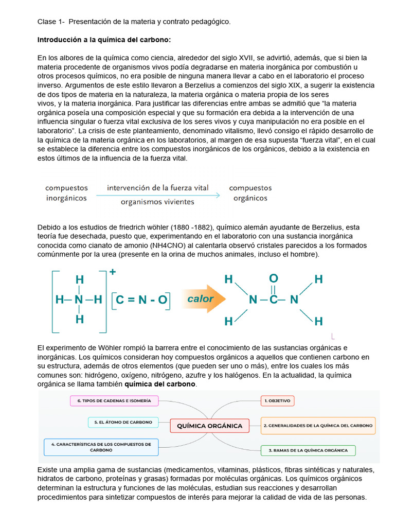 Clase 1 - Repaso e Introducción A Química Del Carbono | PDF