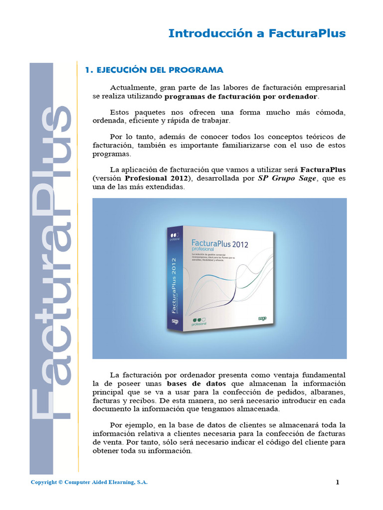 introduccion a facturaplus | PDF | Ventana (informática) | Programa de ...