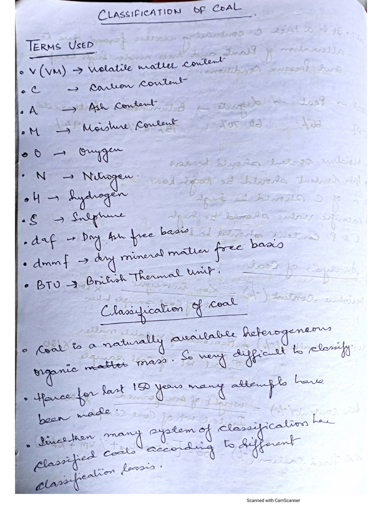 Classification of Coal | PDF