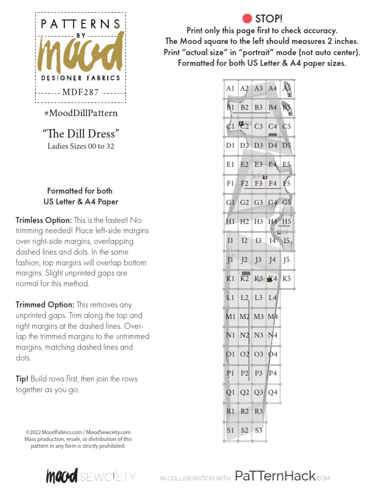 MDF287 Dill Pattern Letter A4 | PDF | Stationery