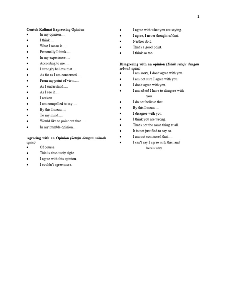 Asking Opinion | PDF