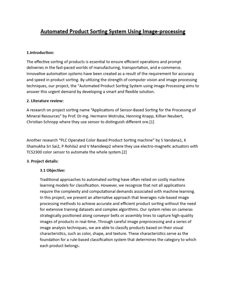 Proposal 2 | PDF | Automation | Machine Learning