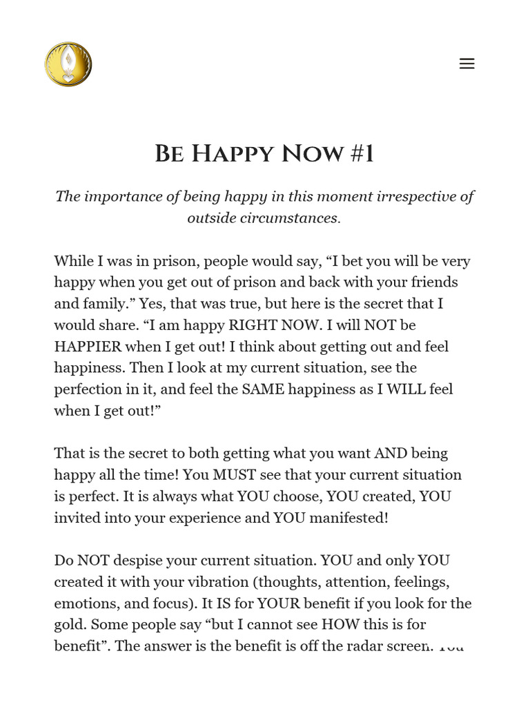 Be Happy Now #1 - GuruKev | PDF