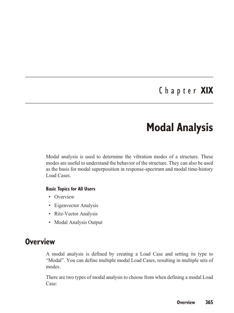 Manual Modal Analysis | PDF | Eigenvalues And Eigenvectors | Normal Mode
