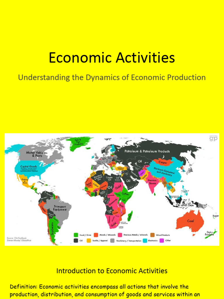 Types of Economic Activities Explained | PDF