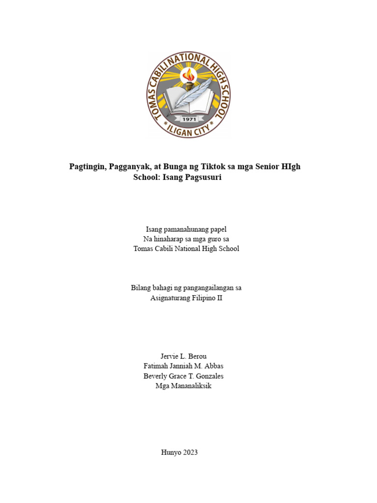 PAGBASA Research | PDF