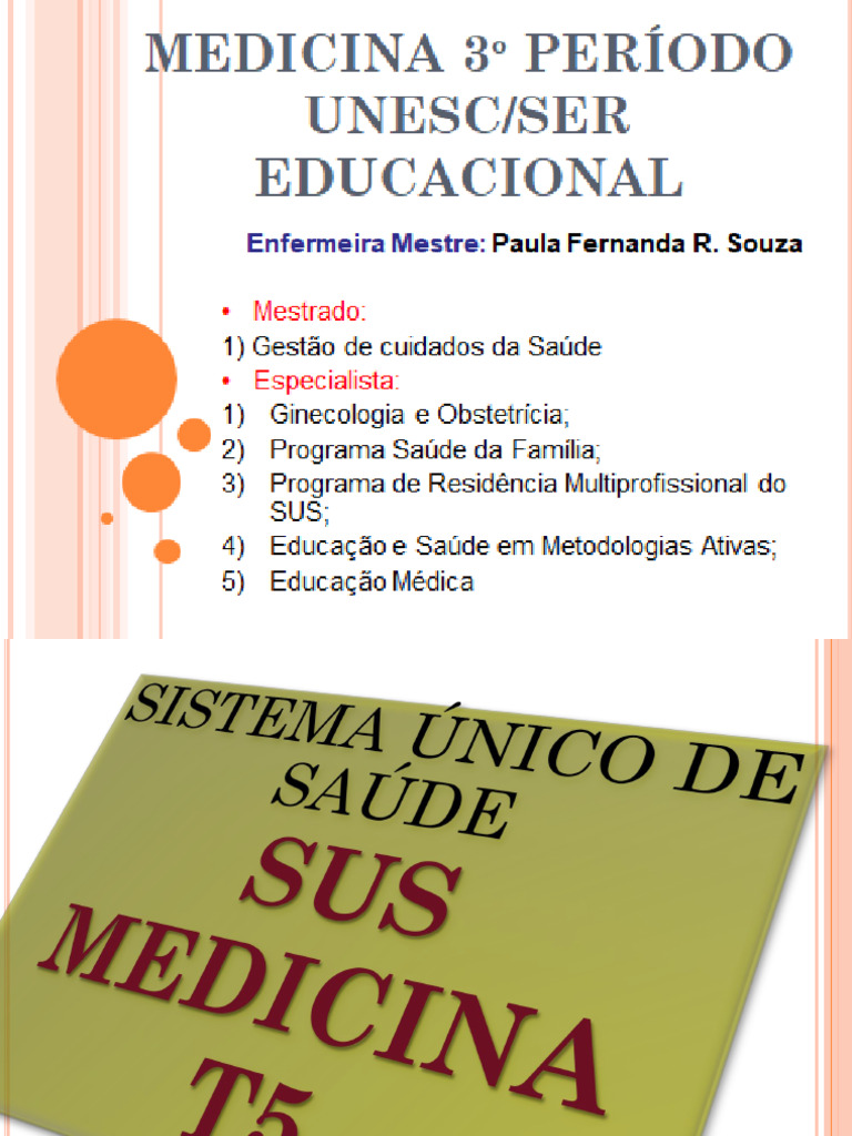 Sistema Unico de Saude Sus | PDF | Bem-estar social
