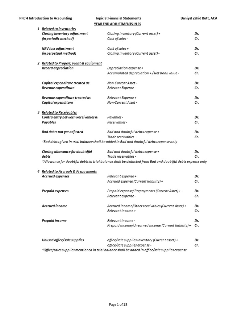 Financial Statements | Download Free PDF | Expense | Depreciation