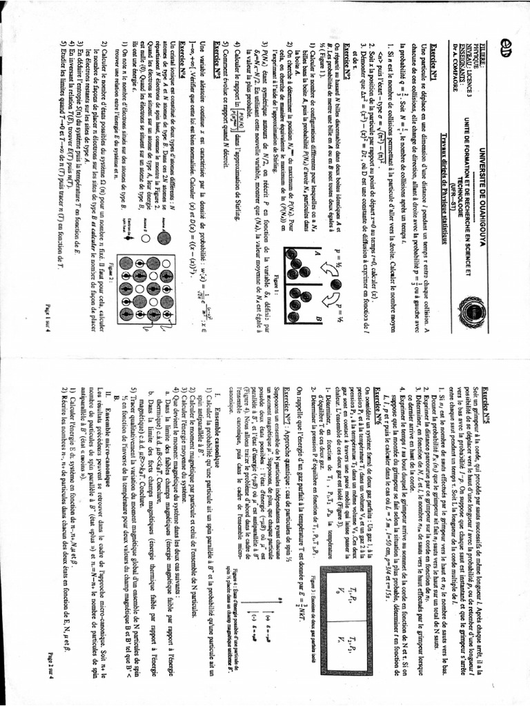 TD PS Énoncé | PDF