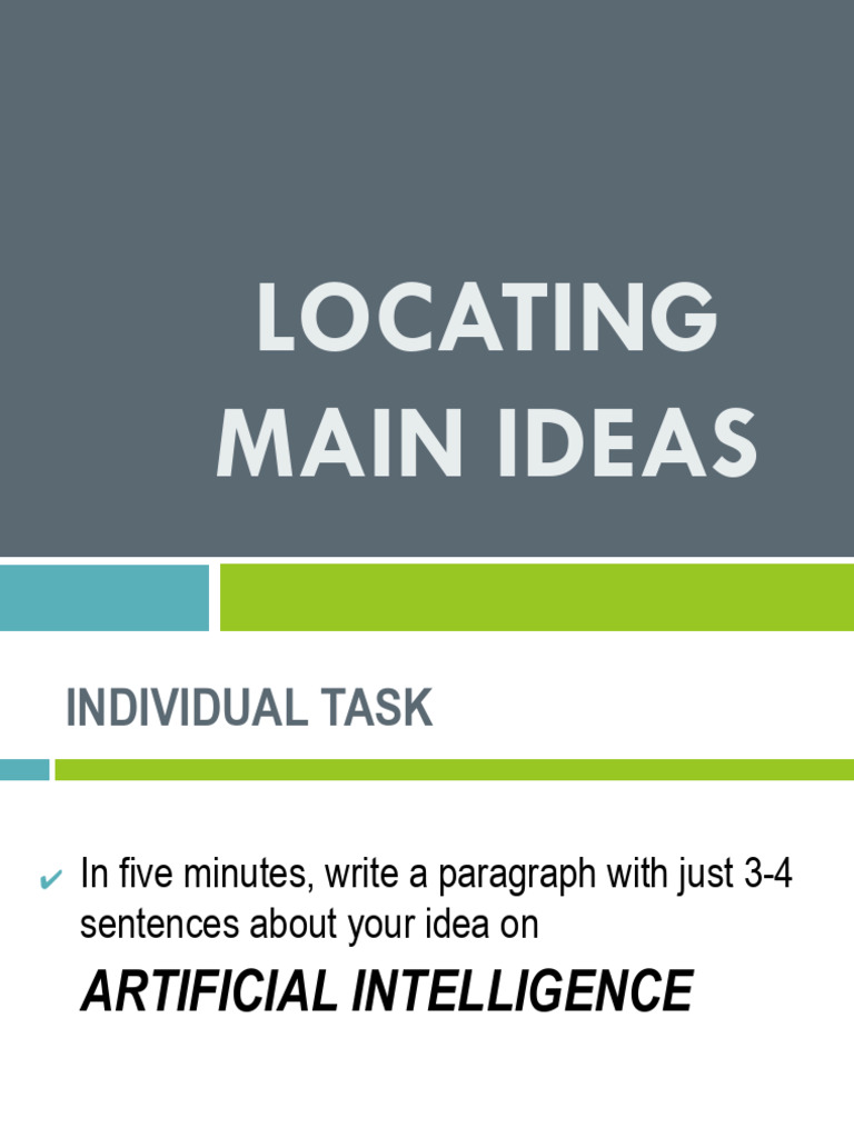 Locating Main Ideas | PDF | Tsunami | Thesis
