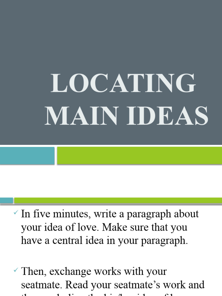Locating Main Ideas | PDF | Tsunami | Ant