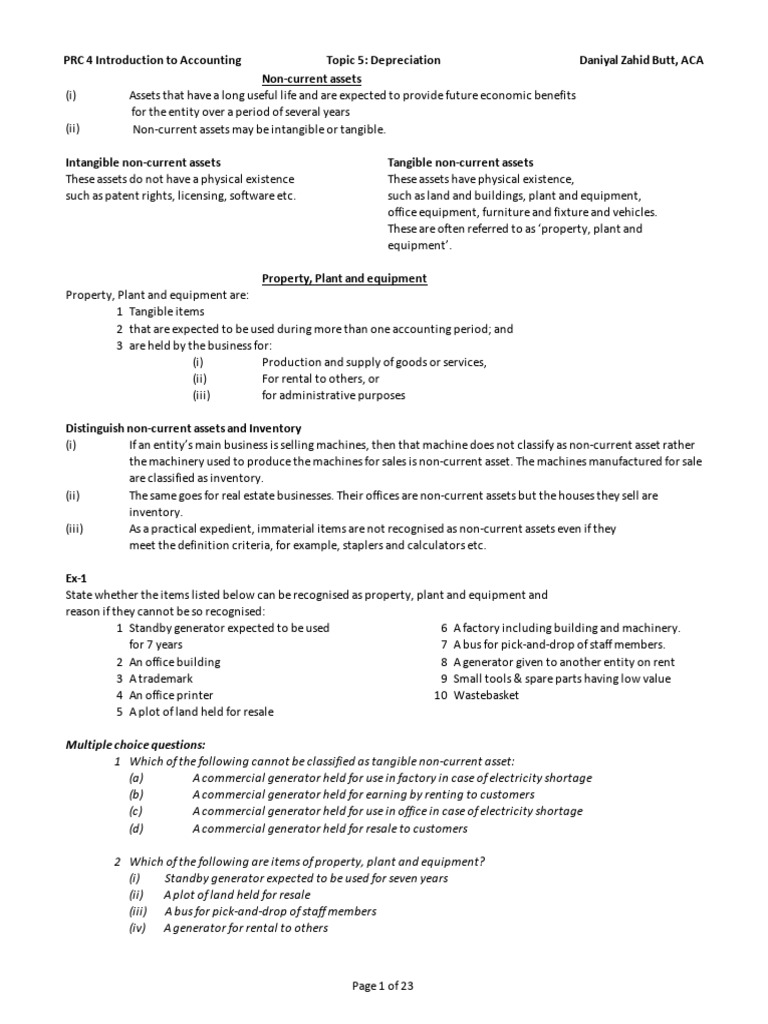 Depreciation and Asset Valuation Guide | PDF | Computers