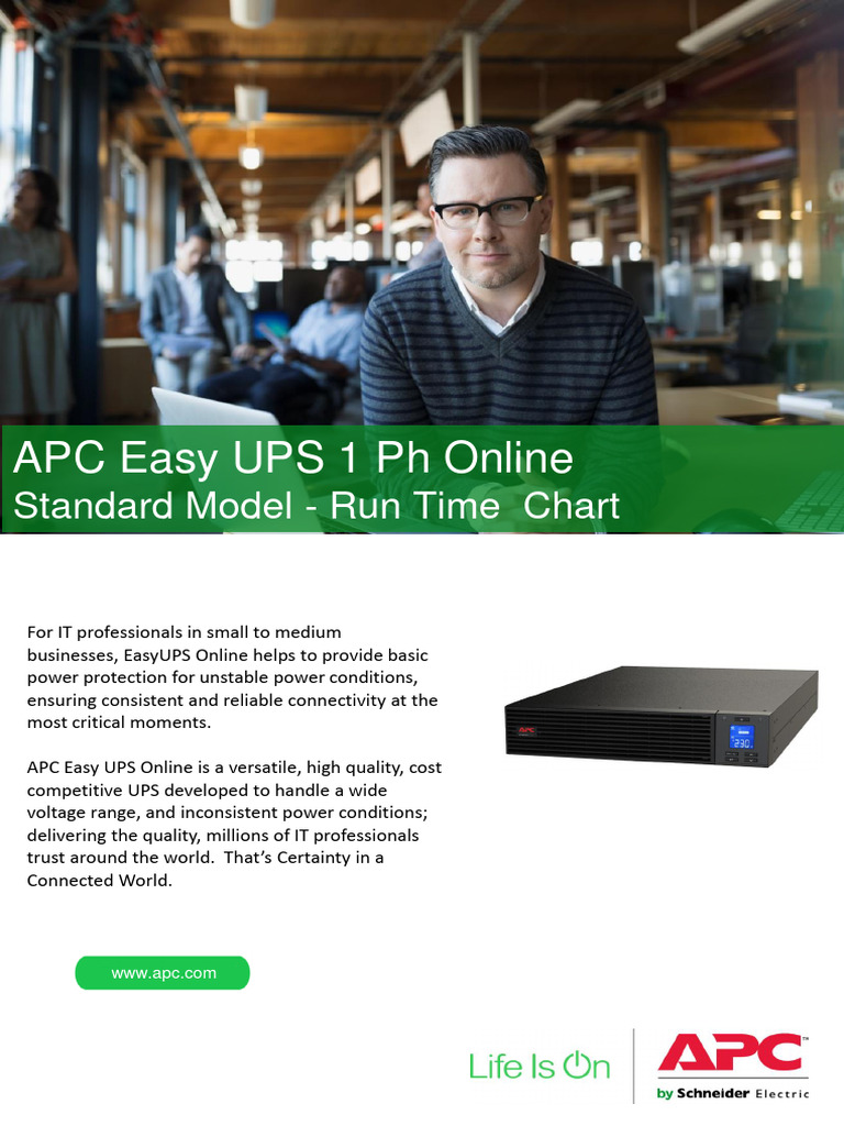 APC Easy UPS 1 PH Online Runtime Chart | PDF