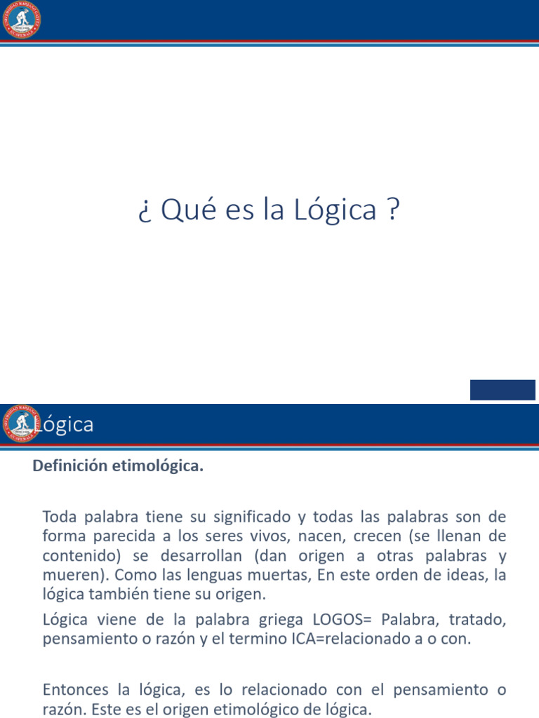 Que es logica y de que se trata | PDF