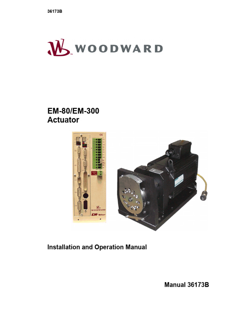 EM-80/EM-300 Actuator: Installation and Operation Manual | PDF