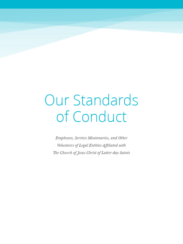 LDS Standards of Conduct for Employees | PDF | Business