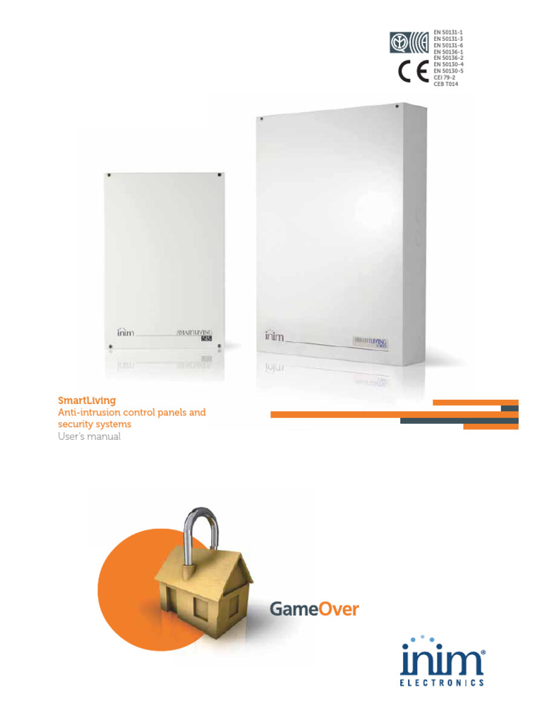 Smartliving Anti-Intrusion Control Panels and Security Systems | PDF
