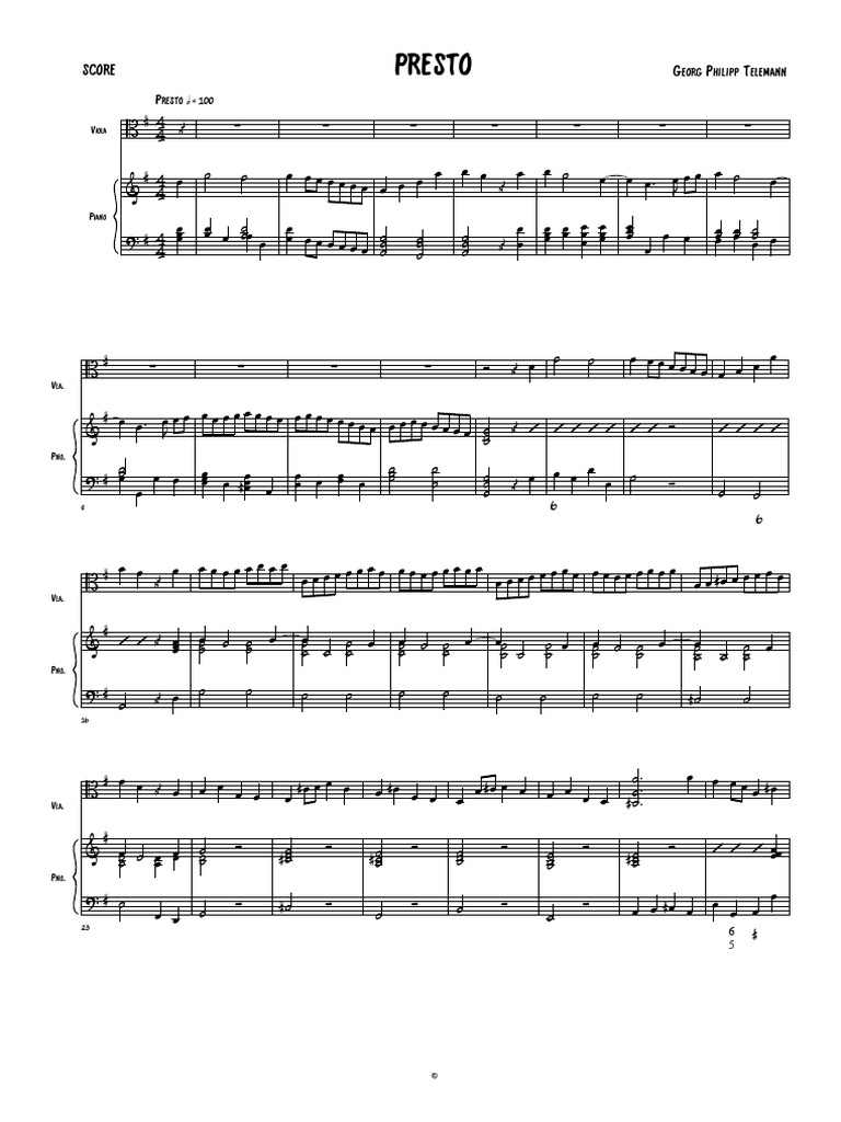 Cuarto Movimiento Teleman | PDF
