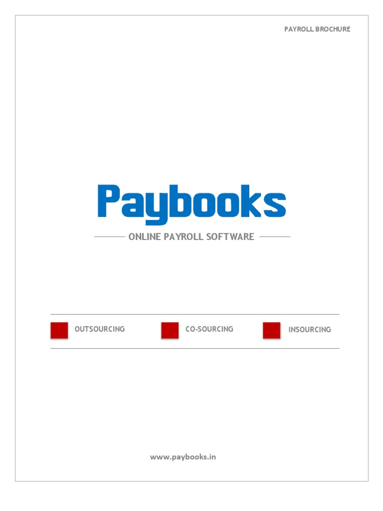 Paybooks - Payroll Brochure | Download Free PDF | Payroll | Software As ...