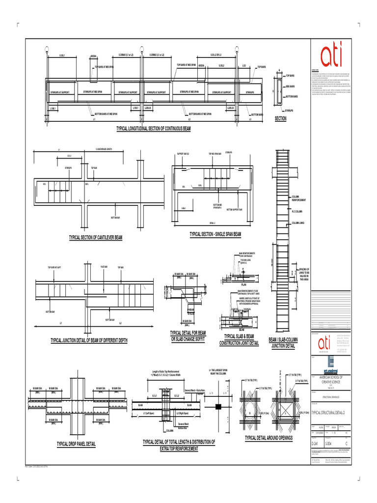 S-004-Typical Structural Detail-2 | PDF | Beam (Structure) | Engineering