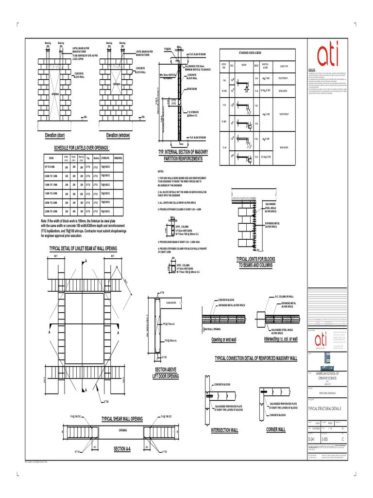 S-005-Typical Structural Detail-3 | PDF | Beam (Structure) | Concrete