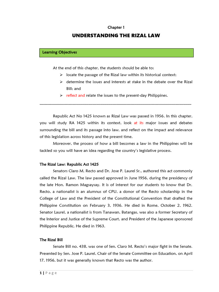 Module in Rizal 1 | PDF