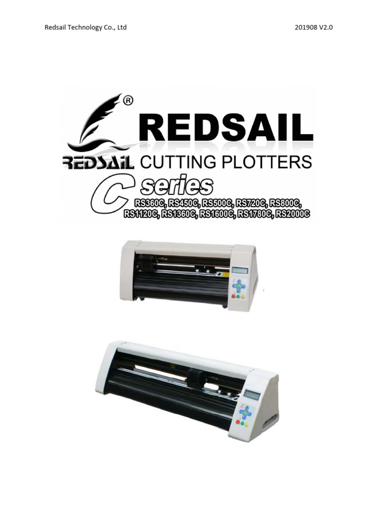 Redsail C Series Cutting Plotter User Manual | PDF | Device Driver | Microsoft Windows