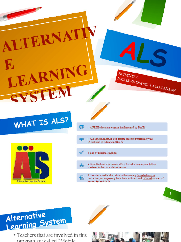 614-REPORT-Alternative Learning System | PDF | Learning | Behavior Modification