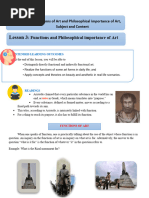 Chapter 2: Functions of Art: Arts Appreciation | PDF | Plato | Beauty