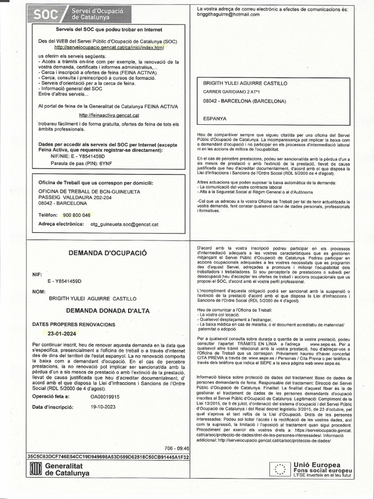 Inscripcion SOC | PDF