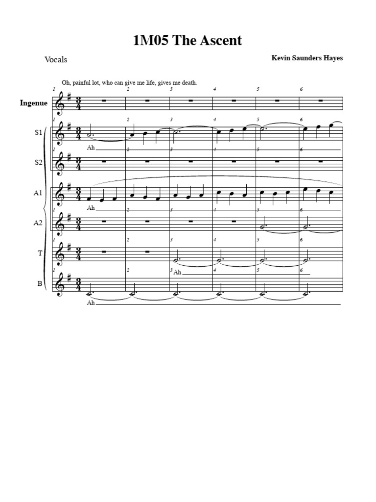 1M05 The Ascent-Sheet Music | PDF