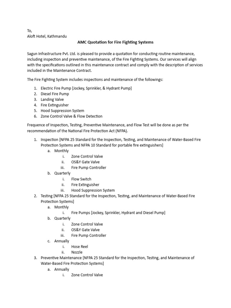 Amc Fire | PDF | Fire Sprinkler System | Firefighting