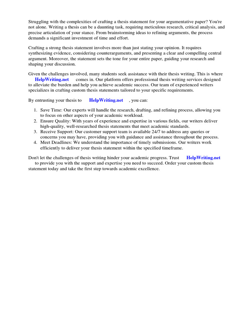 Crafting Strong Thesis Statements | PDF | Career & Growth