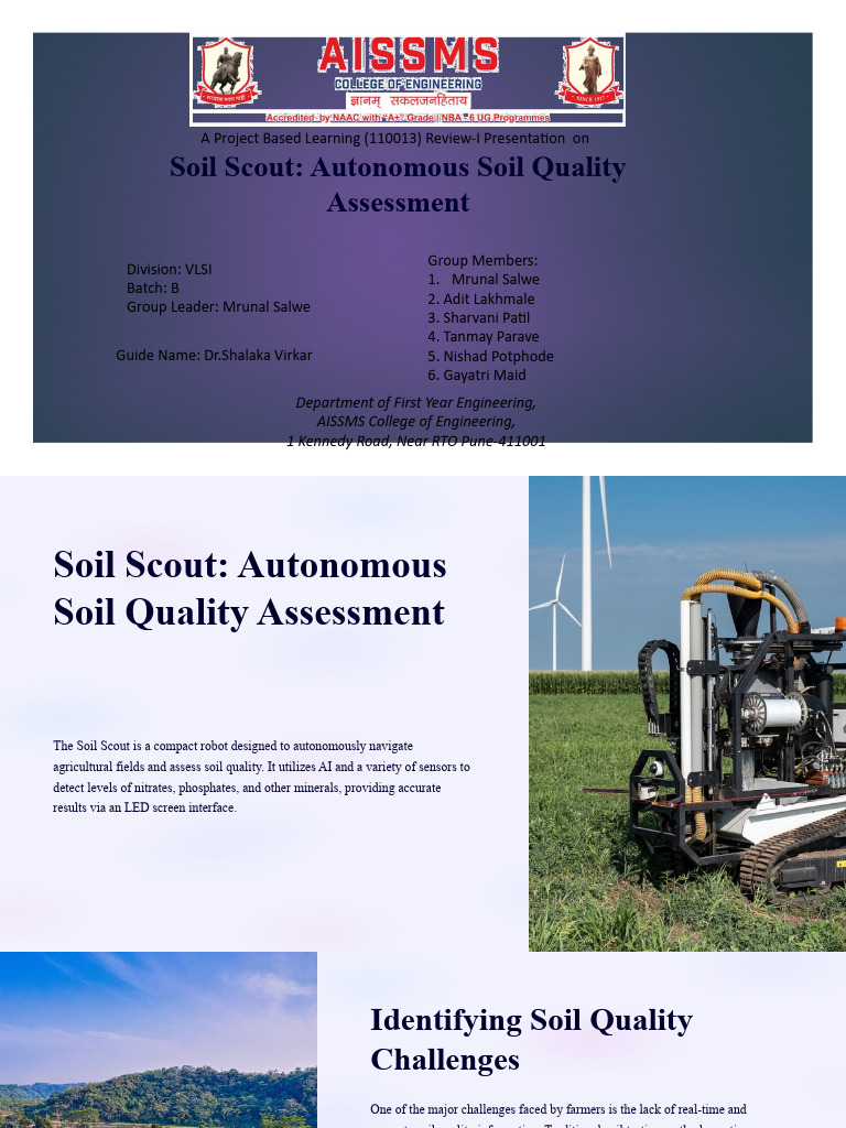 Soil Scout Autonomous Soil Quality Assessment | PDF | Agriculture | Soil