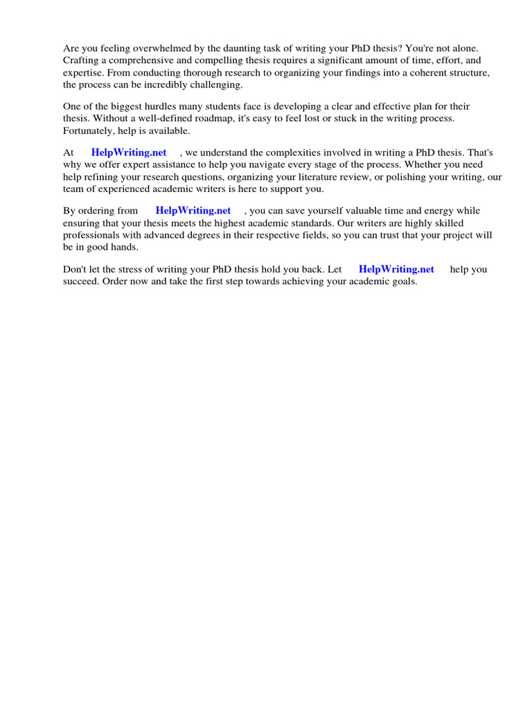 Phd Thesis Plan Sample | PDF | Thesis | Methodology