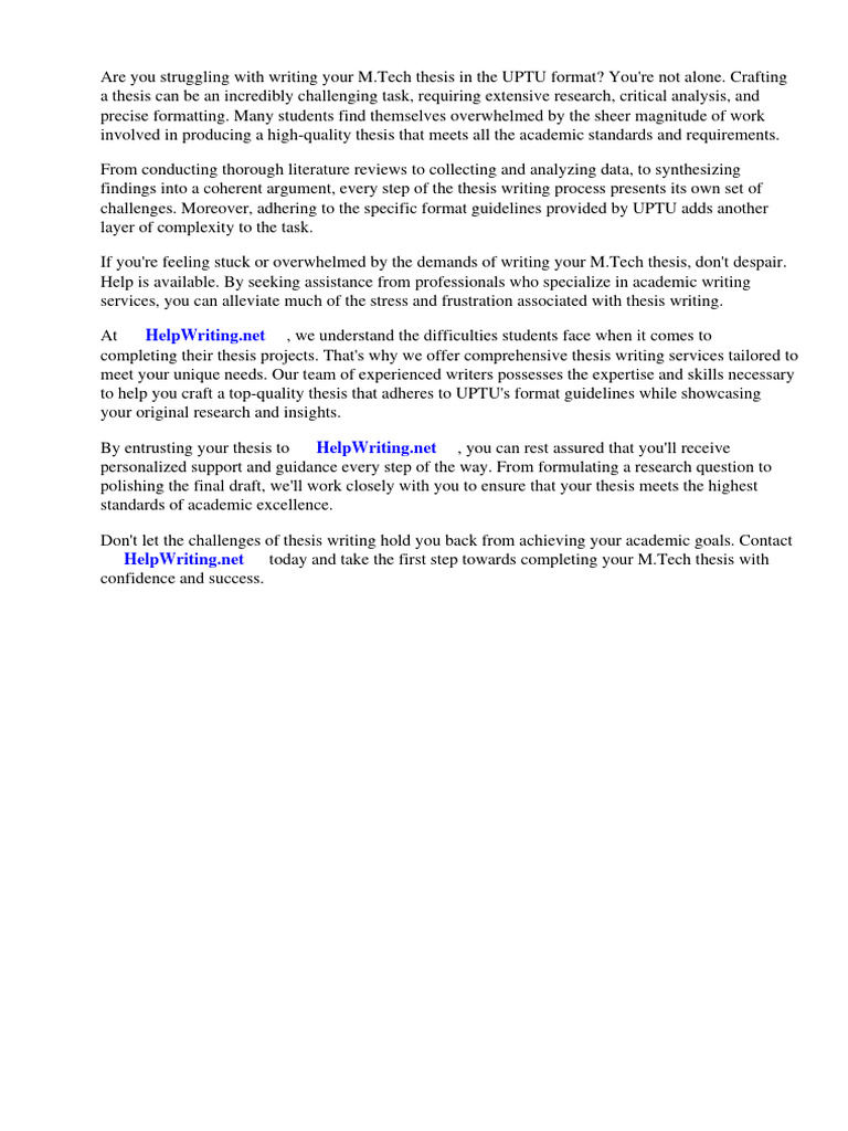 Uptu M Tech Thesis Format | Download Free PDF | Concrete | Mathematical ...