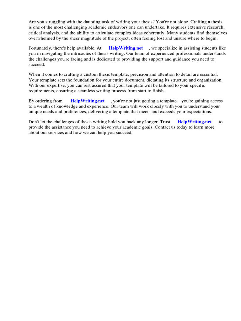 Thesis Theme Custom Template | PDF