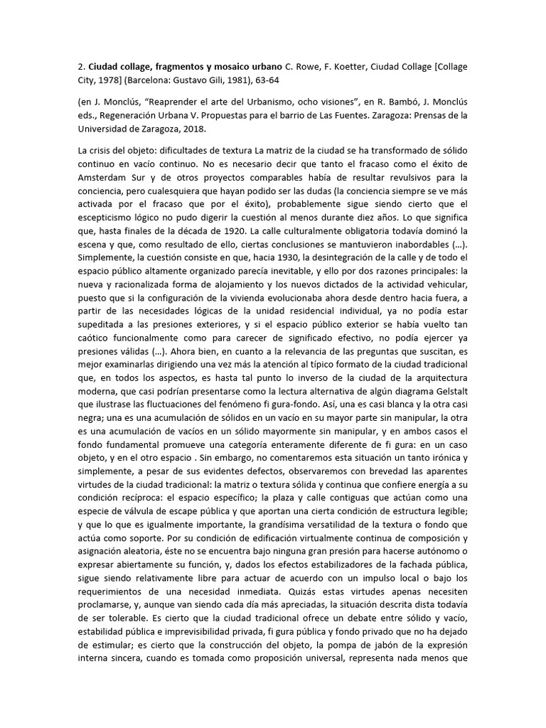 C. Rowe, Ciudad Collage | Descargar gratis PDF | Percepción