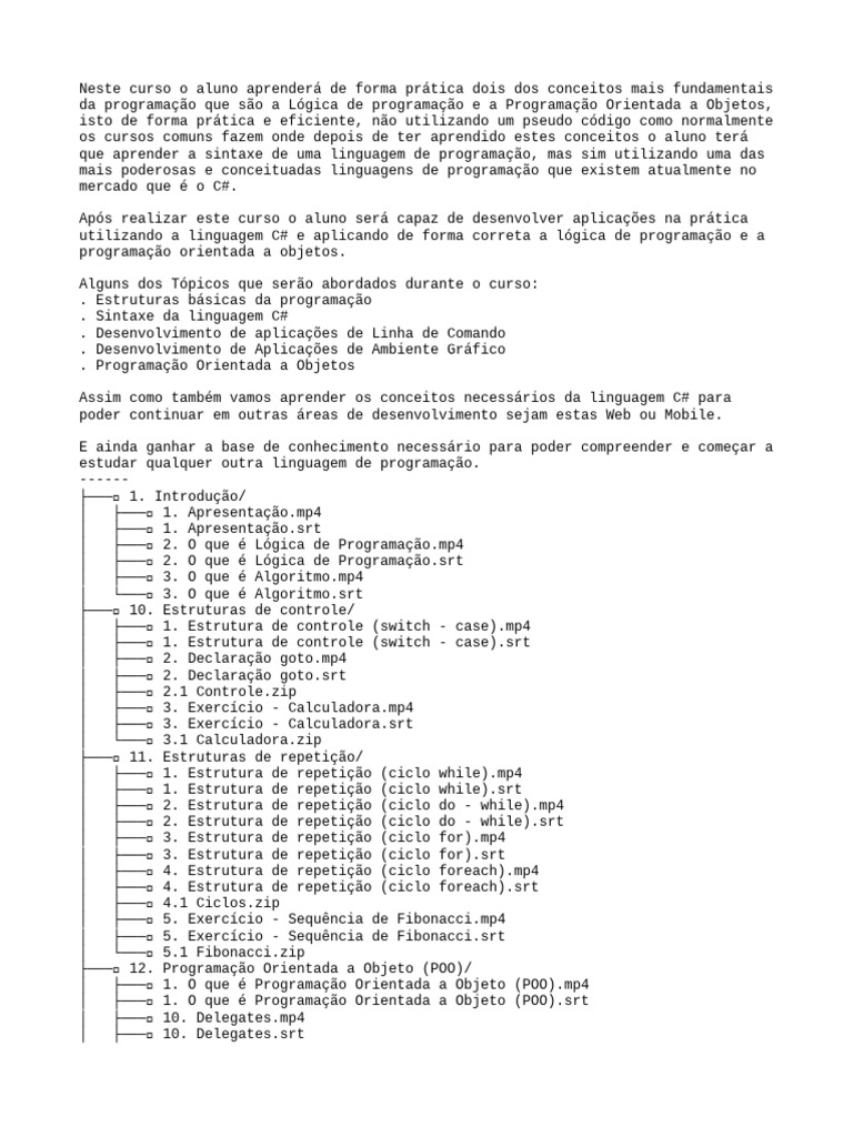 Read More C Sharp POO Logica de Programacao Gabriel Artigas Pierri ...