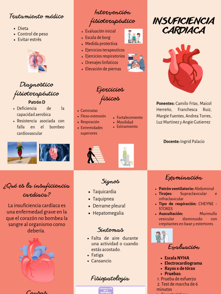 Folleto Insuficiencia Cardiaca | PDF | Insuficiencia cardíaca | Medicina CLINICA
