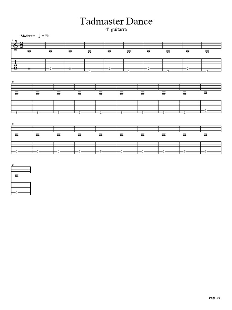 Tadcaster Dance 4 Guitarra | PDF